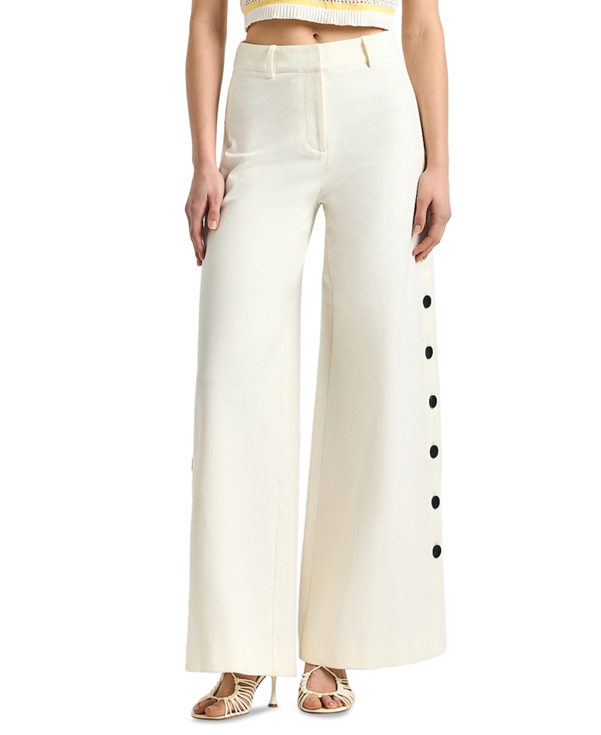 Click here for Derek Lam 10 Crosby Womens Tova Stretch Wide Leg B... prices