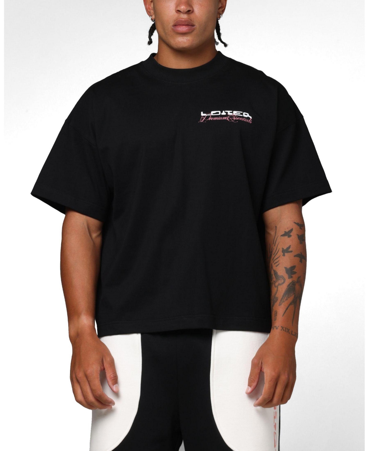 Click here for Loiter Mens Jet Stream Chenille T-Shirt - Black prices