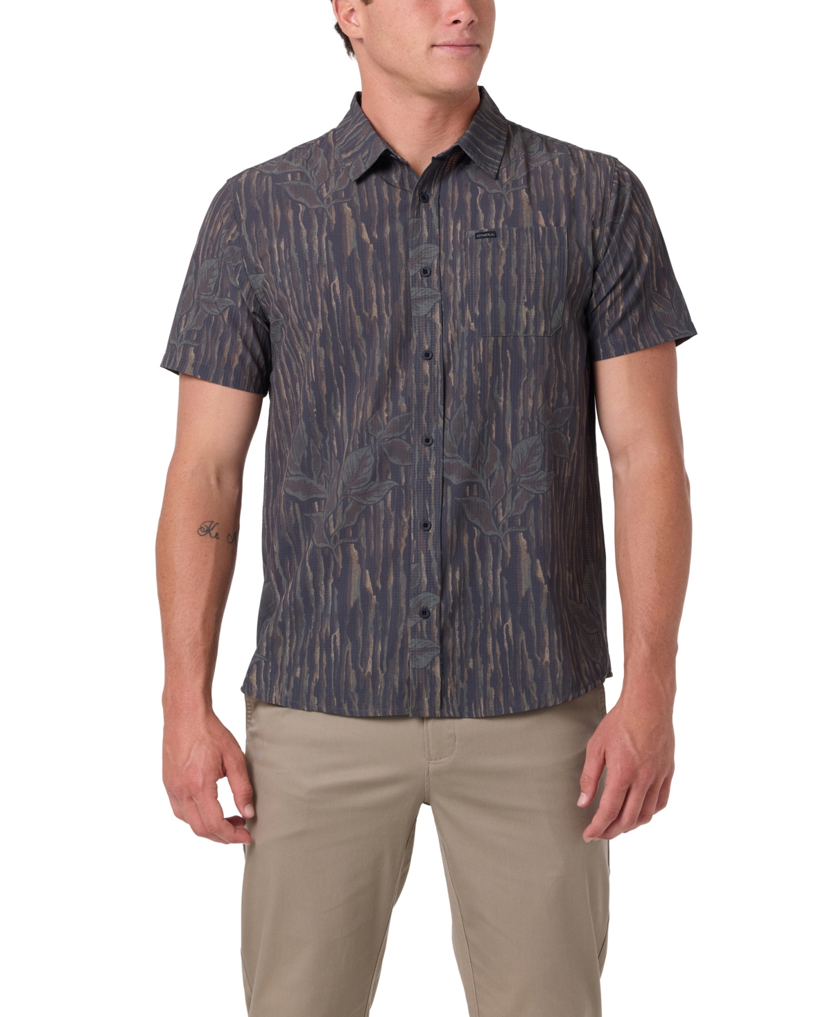 Click here for ONeill Mens Button-up Print Shirt - Camo prices