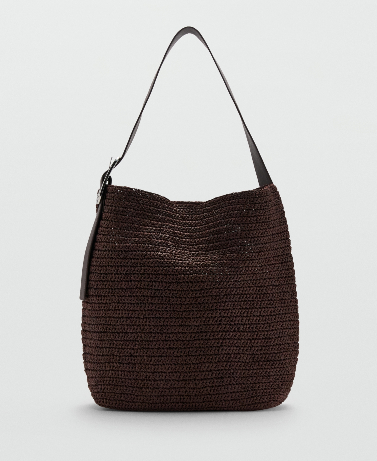 Click here for Mango Womens Natural-Fiber Buckle Detail Shopper B... prices