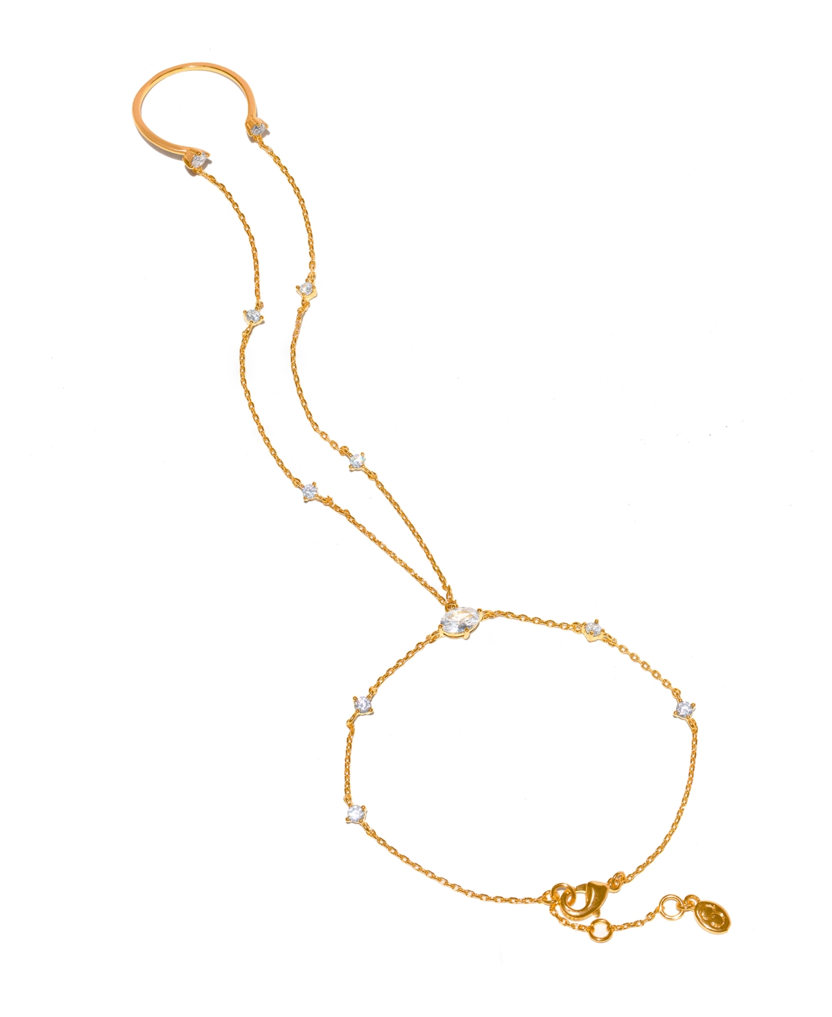 Click here for Girls Crew Crystal Kailua Hand Chain - Gold prices