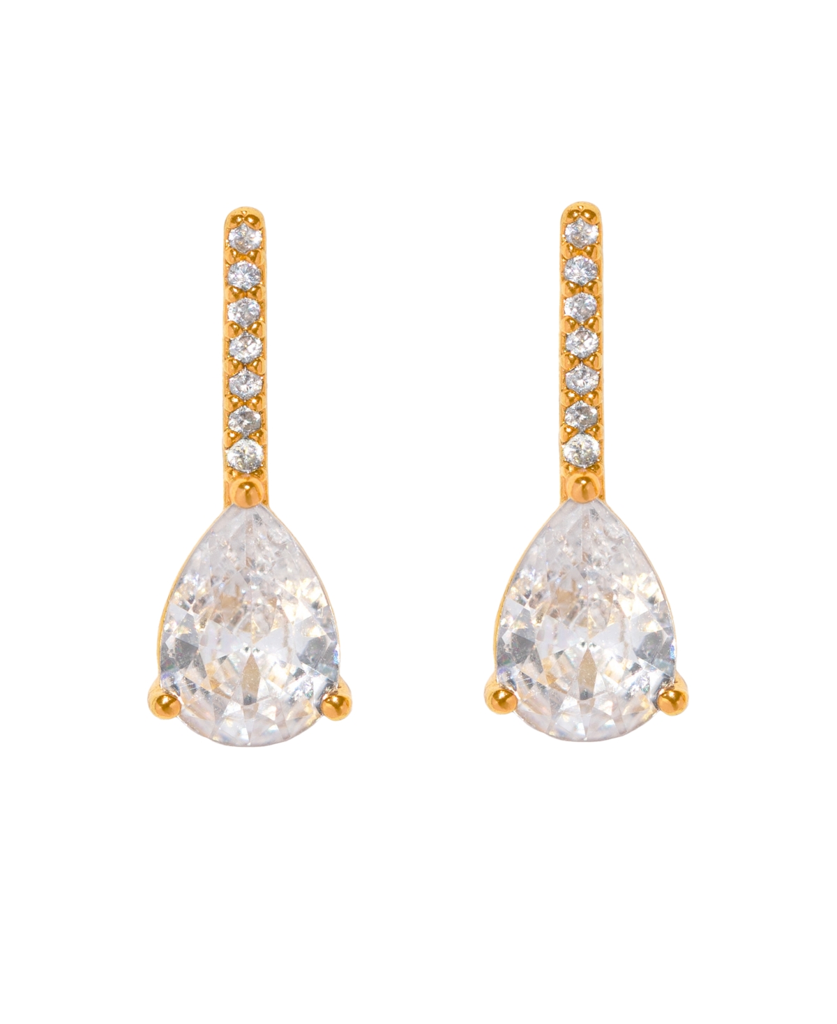 Click here for Girls Crew Crystal Cape May Pear Stud Earrings - G... prices