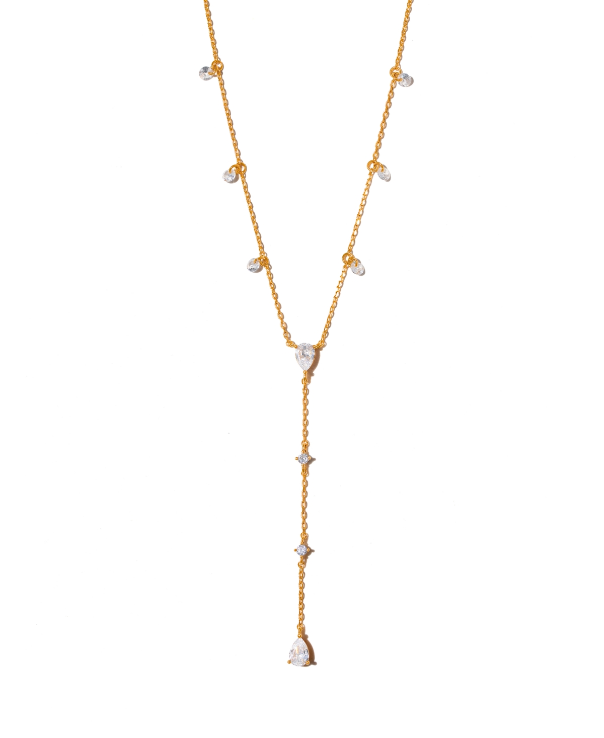 Click here for Girls Crew Gold-Plated Crystal Pear Drop Necklace... prices