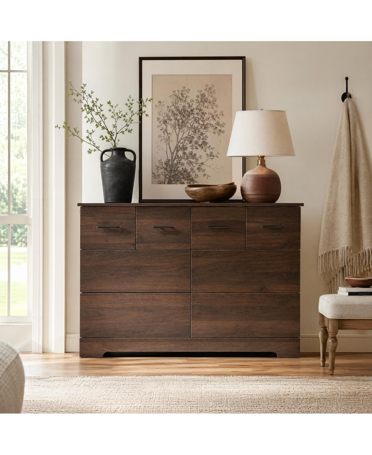 Click here for homfan 8 Drawer Dresser for Bedroom  Modern Chest... prices