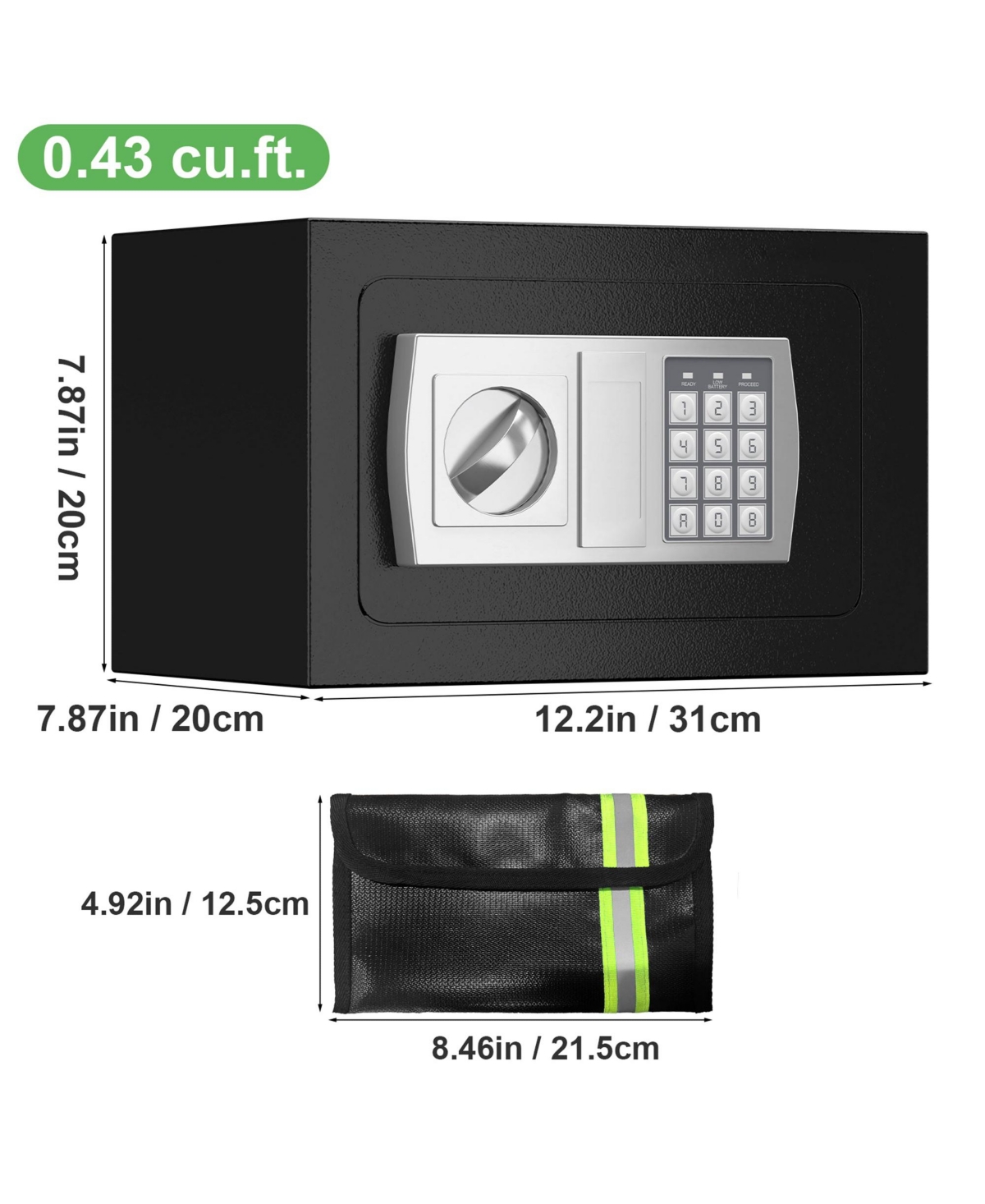 Click here for Clihome 0.43 Cu Personal Safety Box Small Fireproo... prices