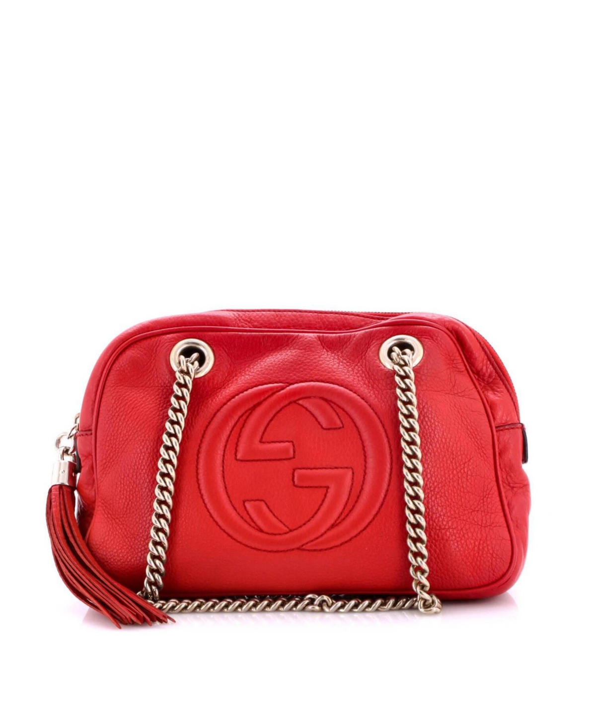Click here for Pre-Owned Gucci Small Soho Chain Zip Shoulder Bag... prices