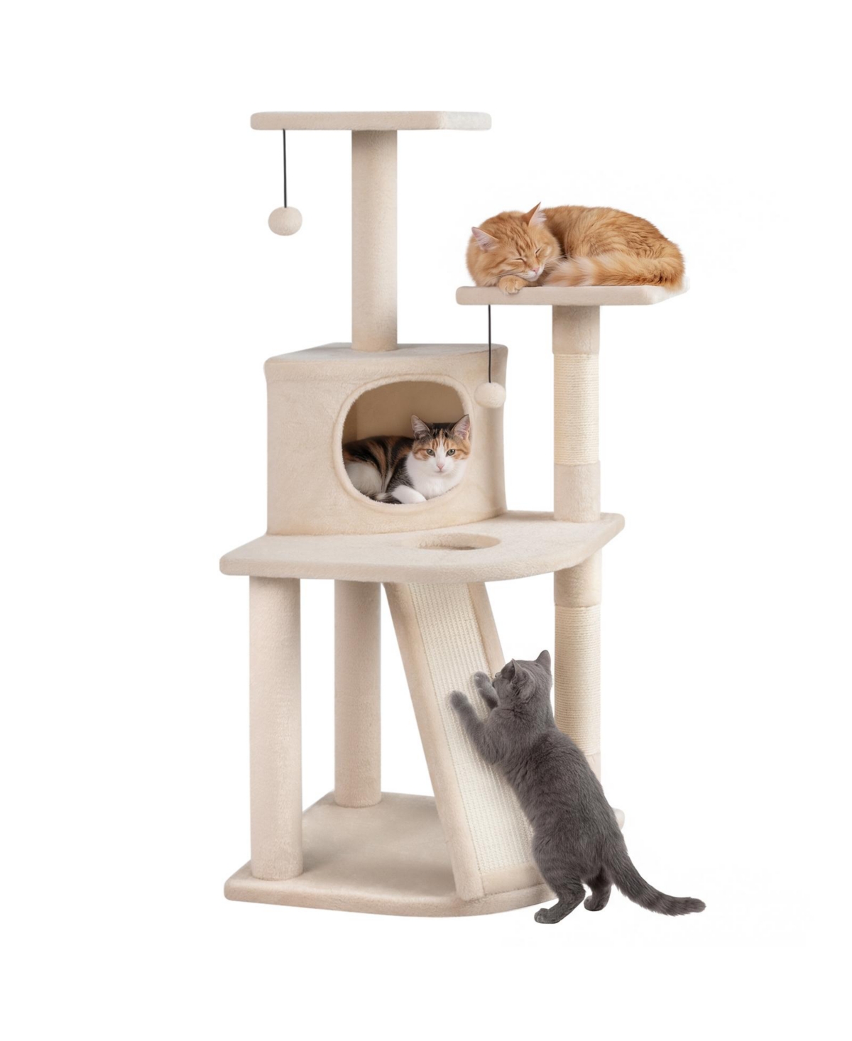 Click here for Gymax Cat Tree Multi-Level Cat Tower With Top Perc... prices