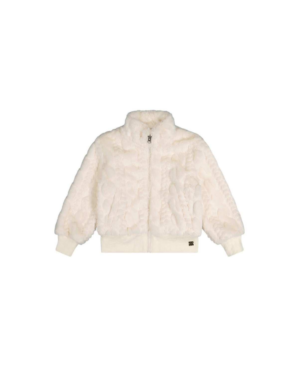 Click here for Deux par Deux Toddler Girl Faux Fur Jacquard Jacke... prices