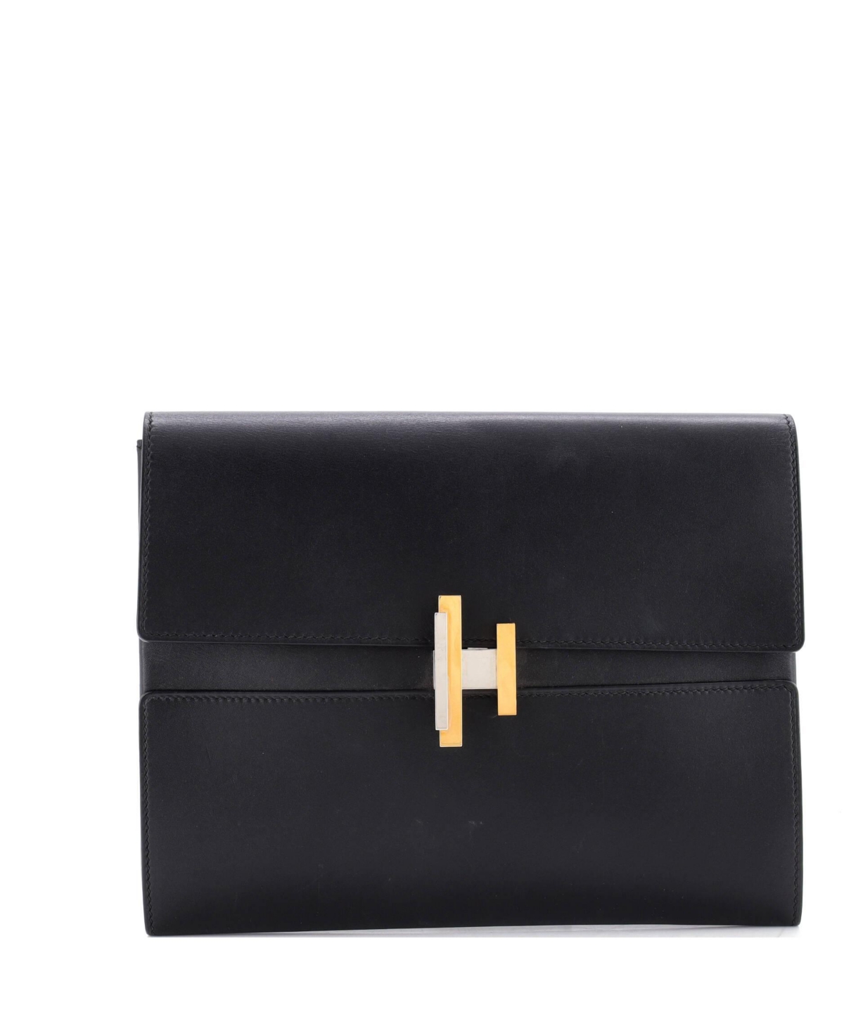 Click here for Pre-Owned HERMES Cinhetic Clutch Villandry Calfski... prices