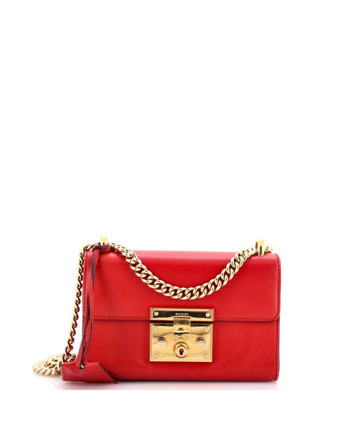 Click here for Pre-Owned Gucci Small Padlock Shoulder Bag Leather... prices