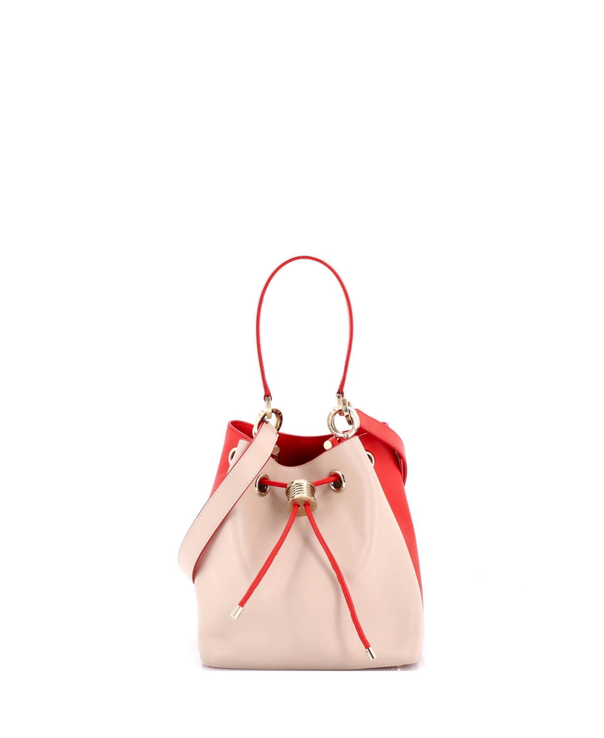 Click here for Pre-Owned Bvlgari B.Zero1 Bucket Bag Leather - red prices