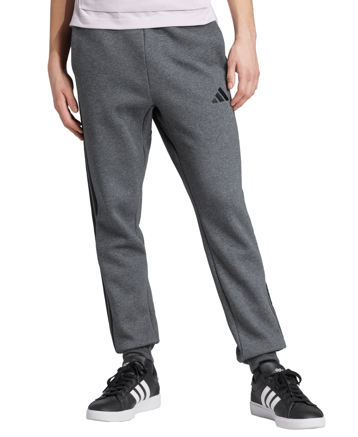 Click here for adidas Mens Essentials Regular-Fit 3-Stripes Fleec... prices