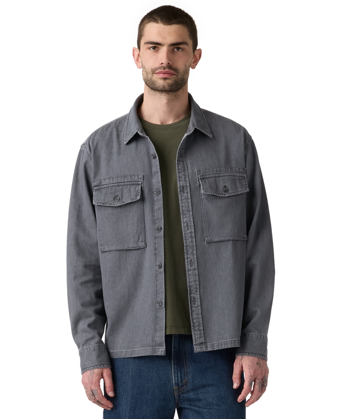 Click here for Levis Mens Point Collar Waller Shirt - Phantom prices