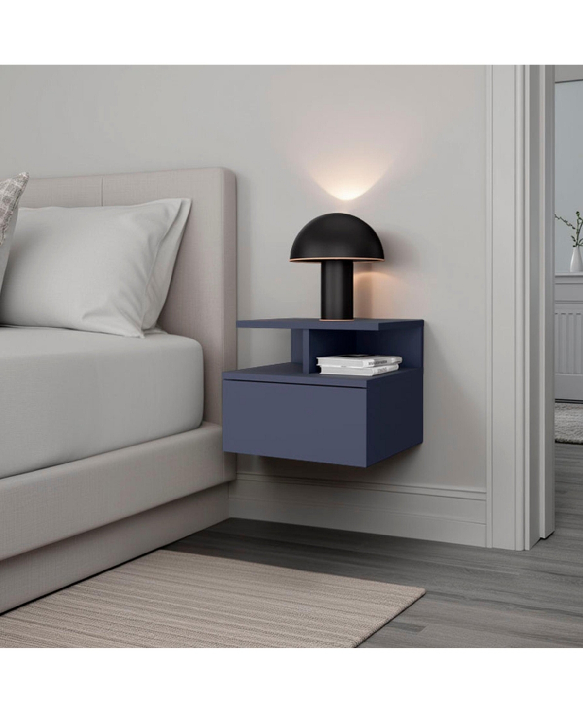 Click here for Fm Furniture Lee Ju Floating Nightstand  1 Drawer... prices