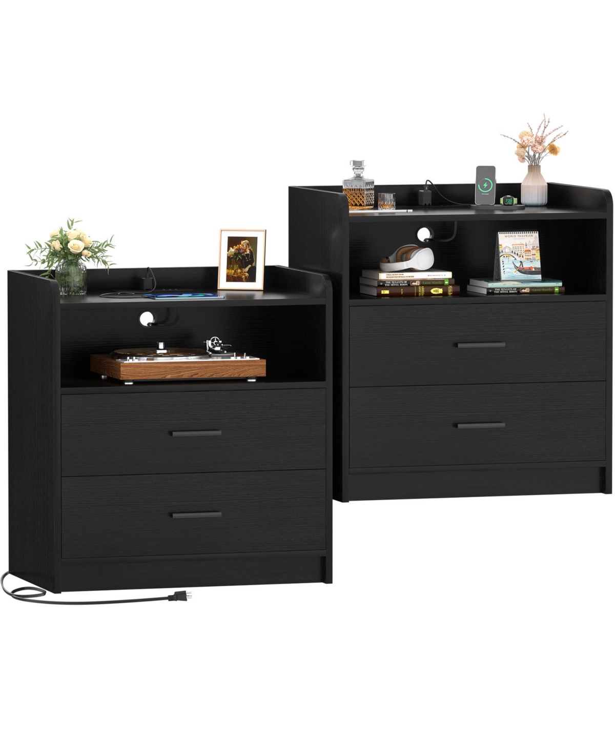 Click here for Aheaplus Nightstand with Charging Station  Sofa Si... prices