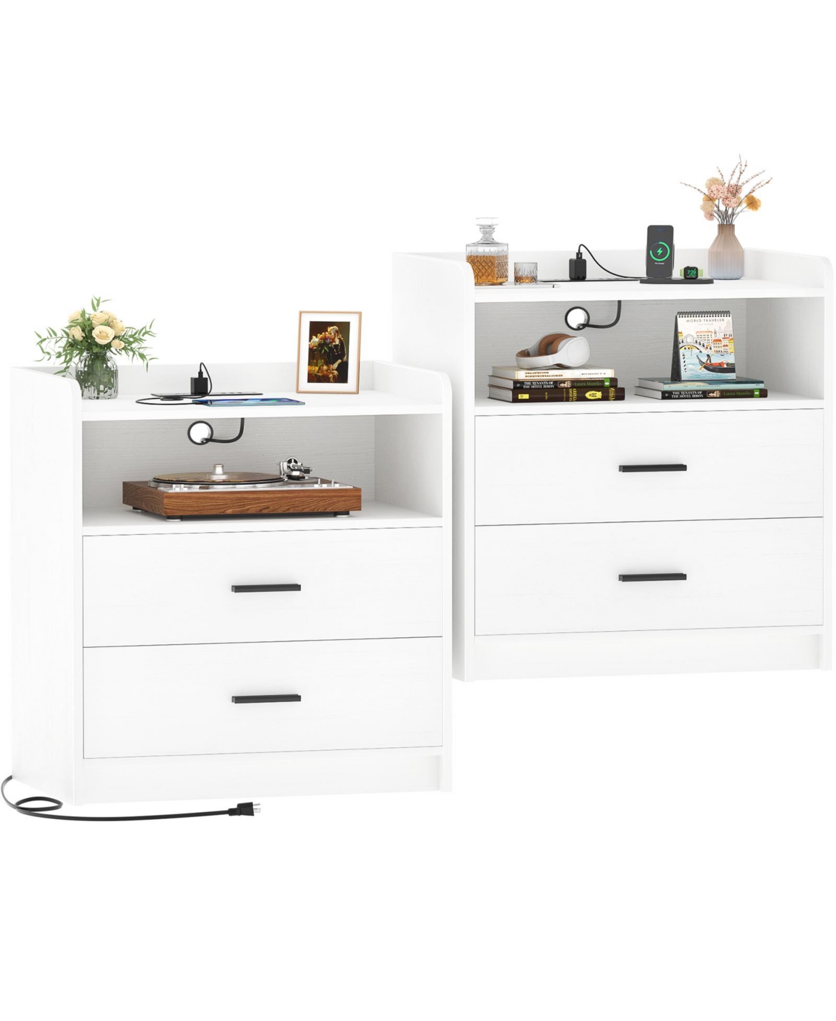 Click here for Aheaplus Nightstand with Charging Station  Sofa Si... prices