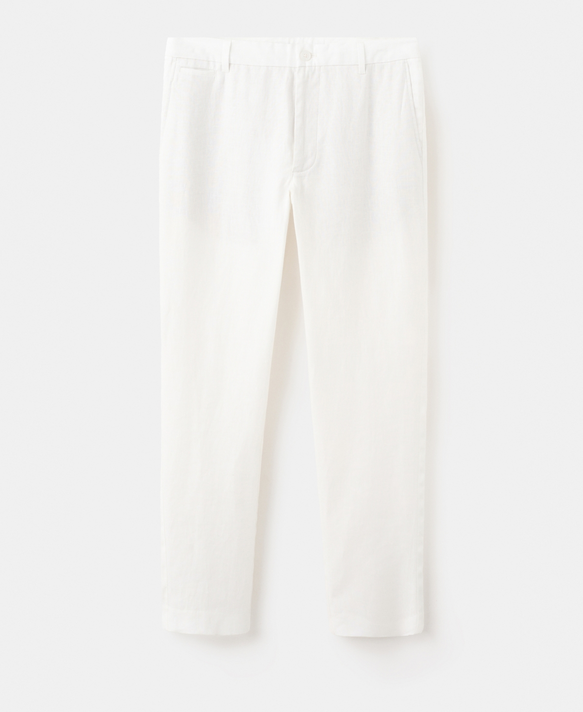 Click here for Mango Mens Slim-Fit Linen Pants - Off White prices