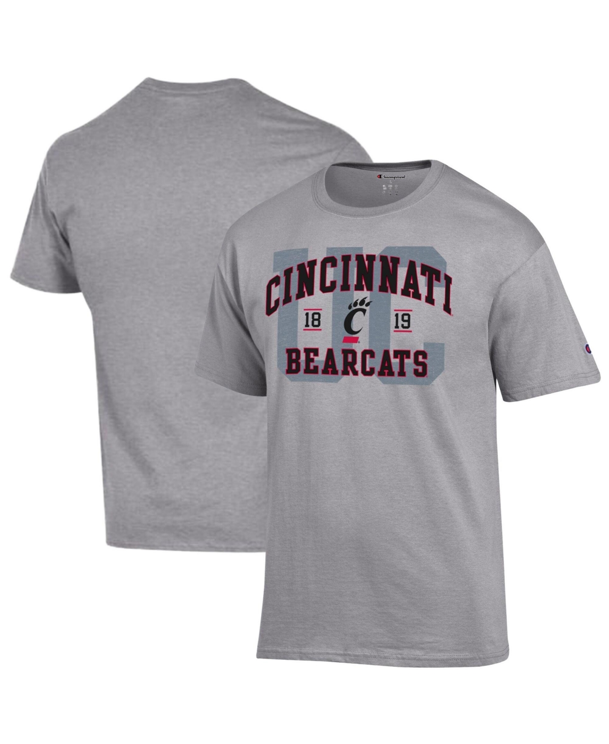 Click here for Champion Mens Heather Gray Cincinnati Bearcats Var... prices