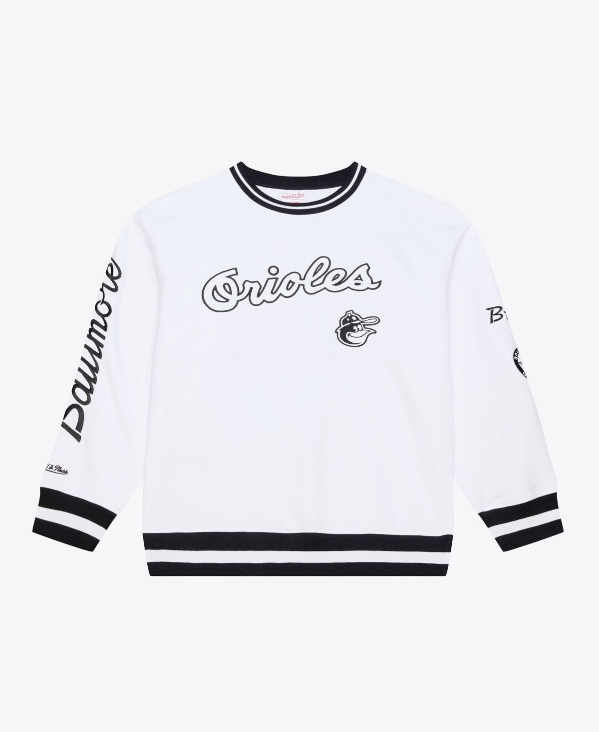 Click here for Mitchell & Ness Mens White Baltimore Orioles Arcti... prices