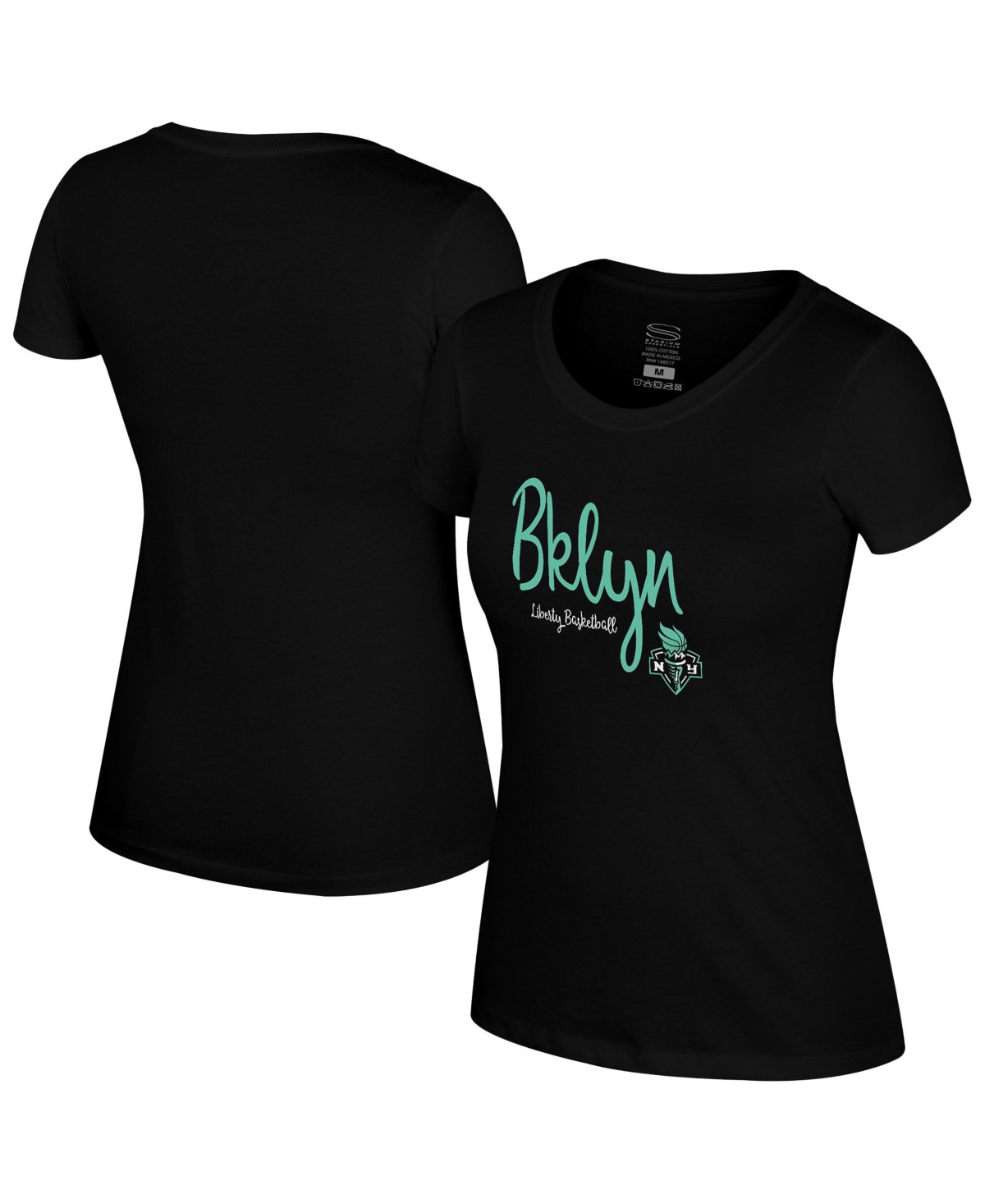 Click here for Stadium Essentials Womens Black New York Liberty T... prices
