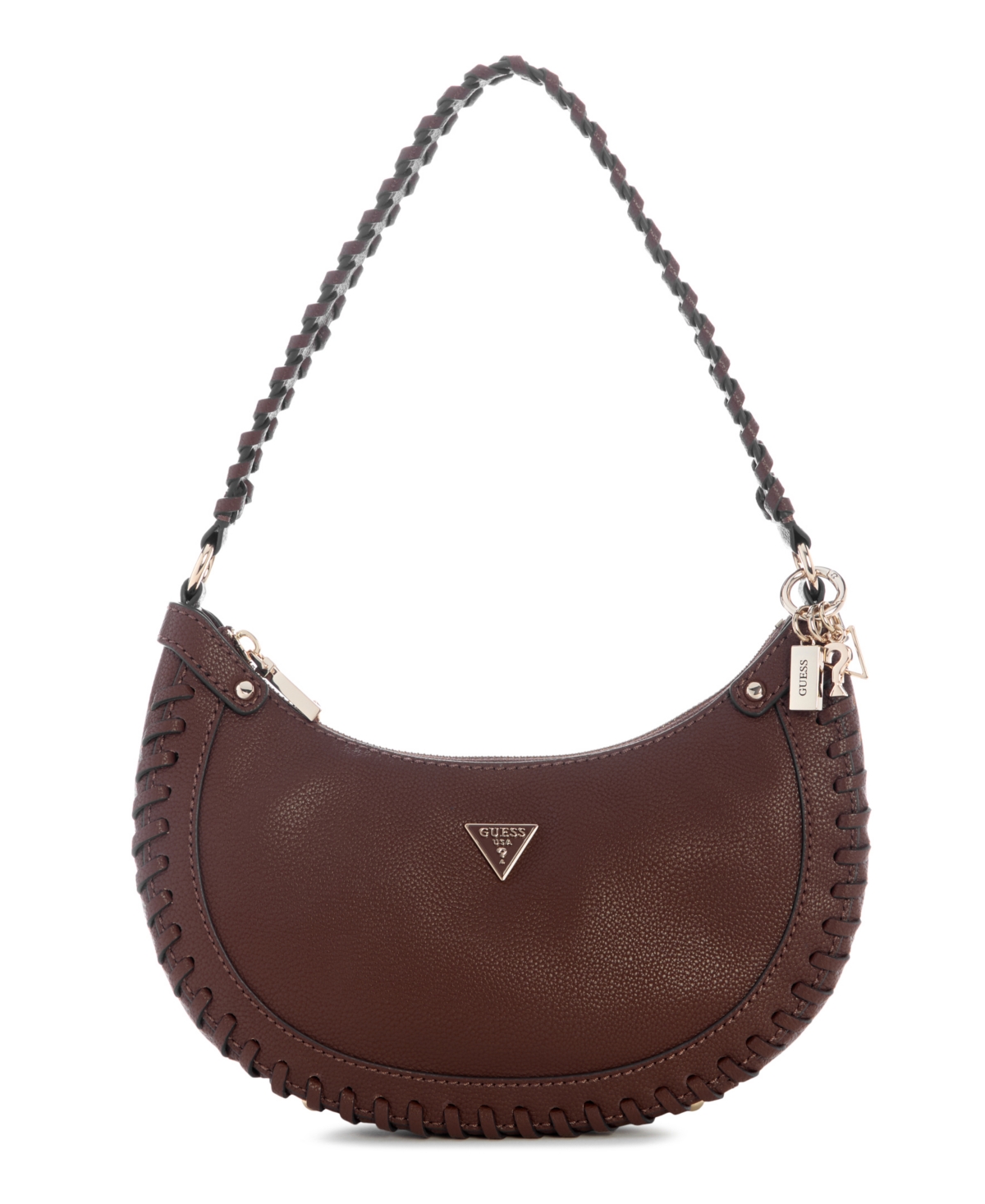 Click here for Guess Petra Small Hobo Shoulder Handbag - Chocolat... prices