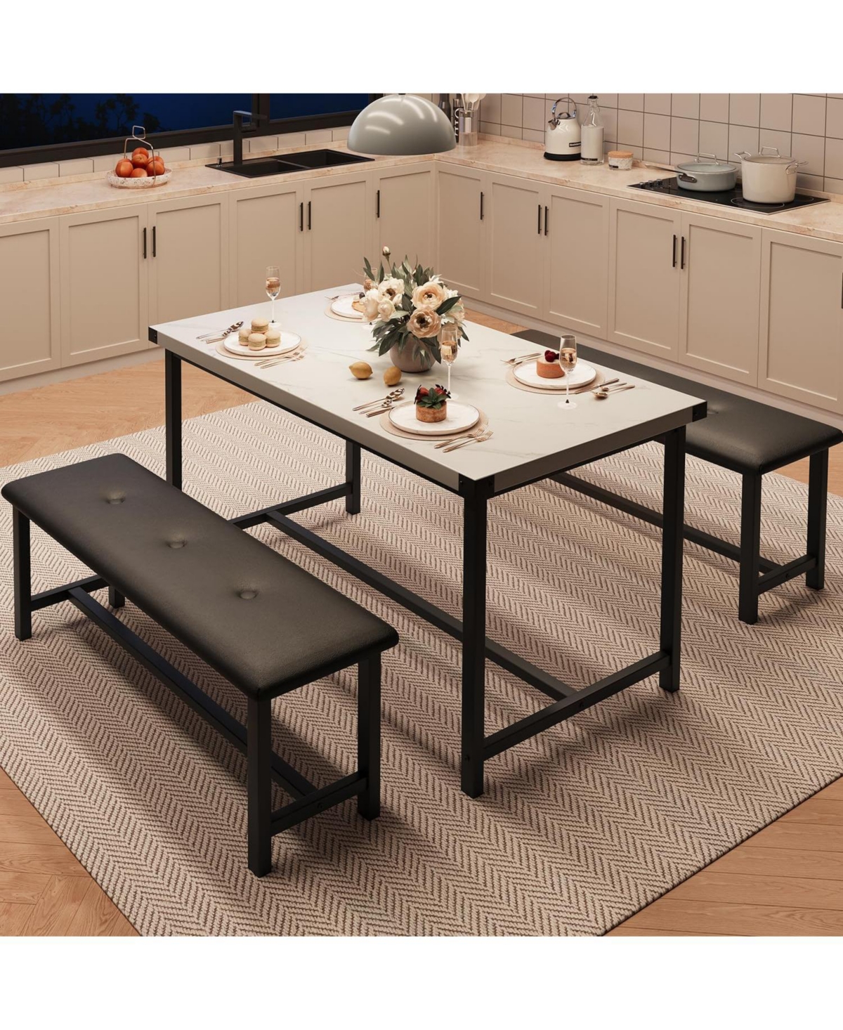 Click here for gaomon Dining Table Set for 4  Kitchen Table with... prices