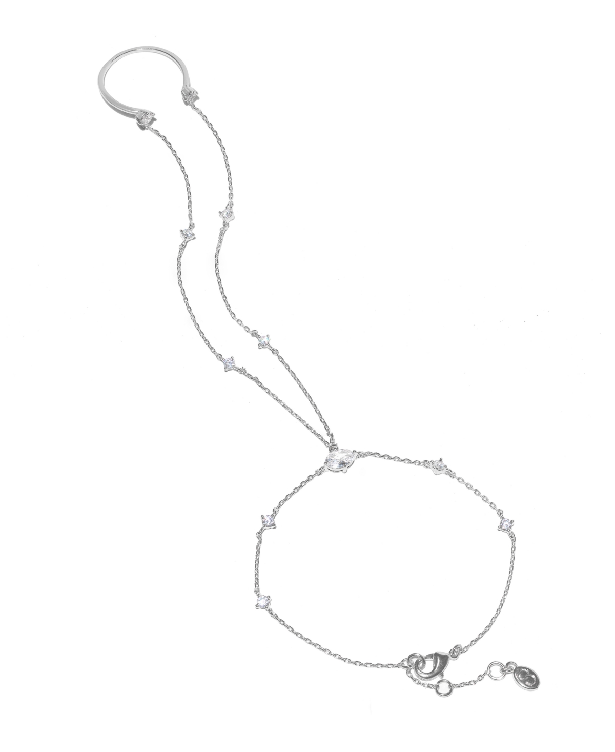 Click here for Girls Crew Crystal Kailua Hand Chain - Silver prices