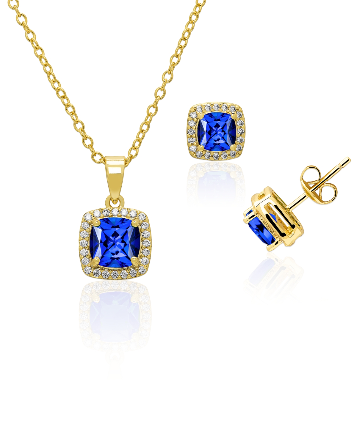 Click here for Macys Simulated Cubic Zirconia Cushion Halo Pendan... prices