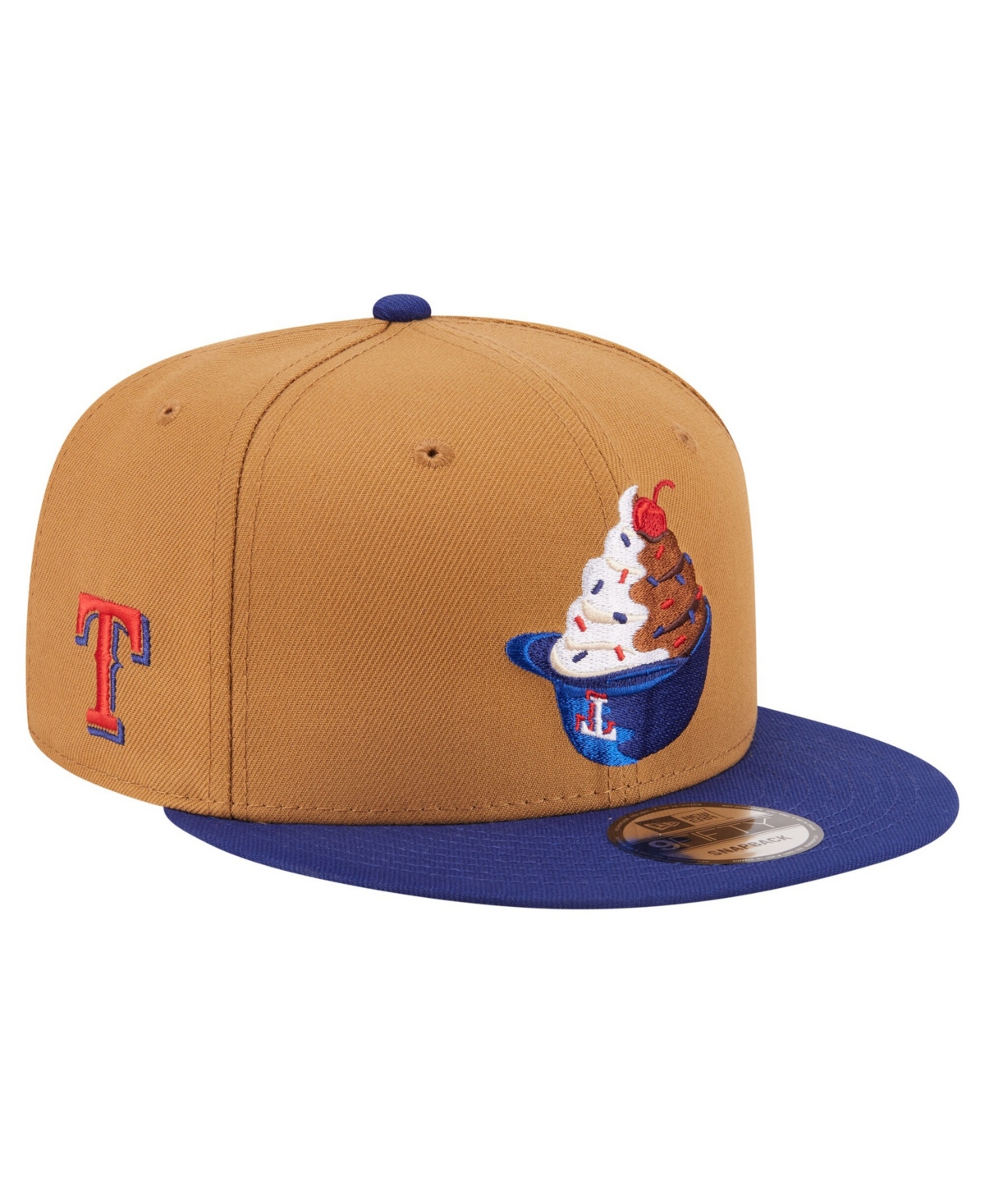 Click here for New Era Mens Khaki/Dark Blue Texas Rangers Ice Cre... prices