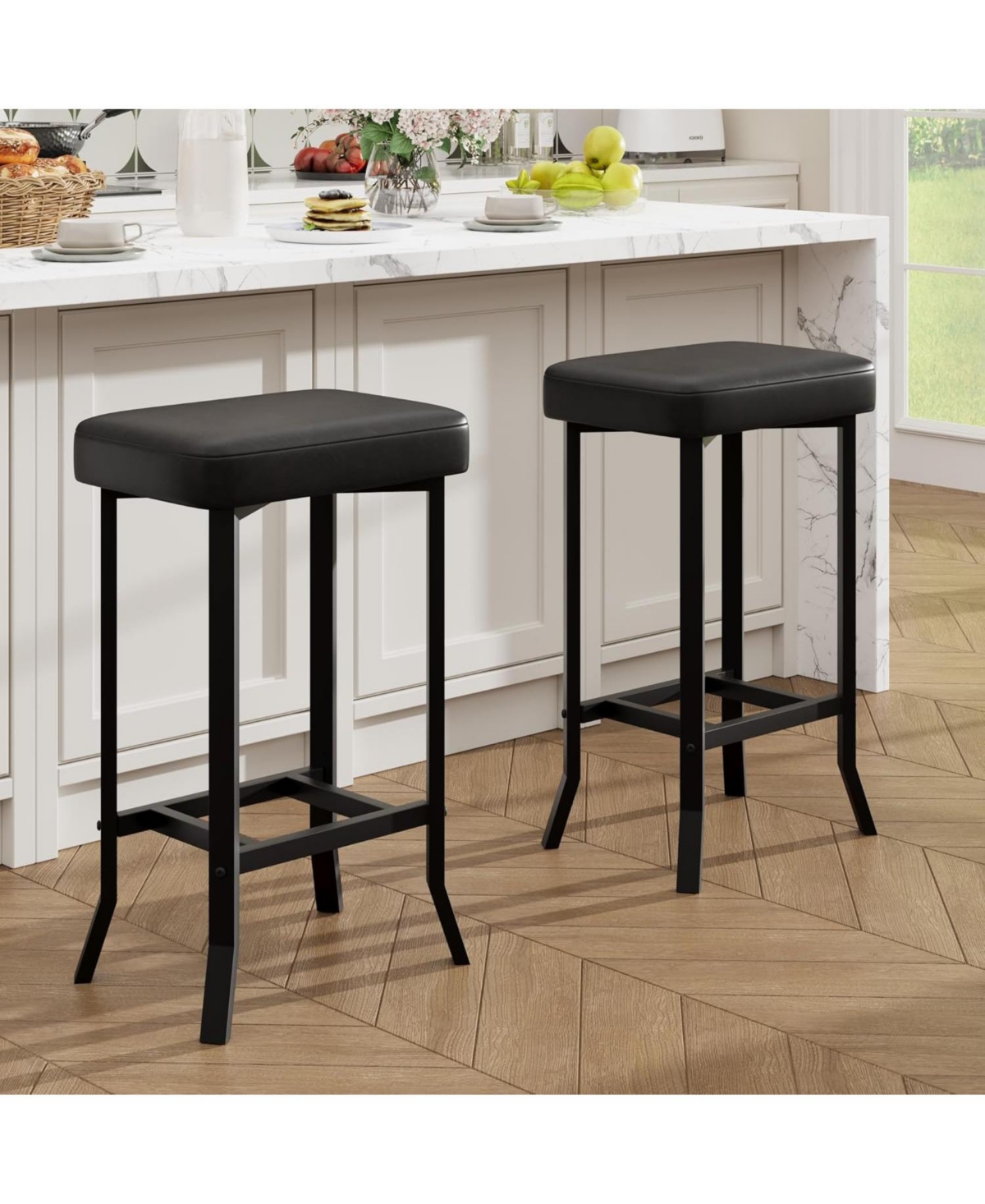 Click here for gaomon 24.6 Inch Bar Stools  Set of 2 Bar Chairs... prices