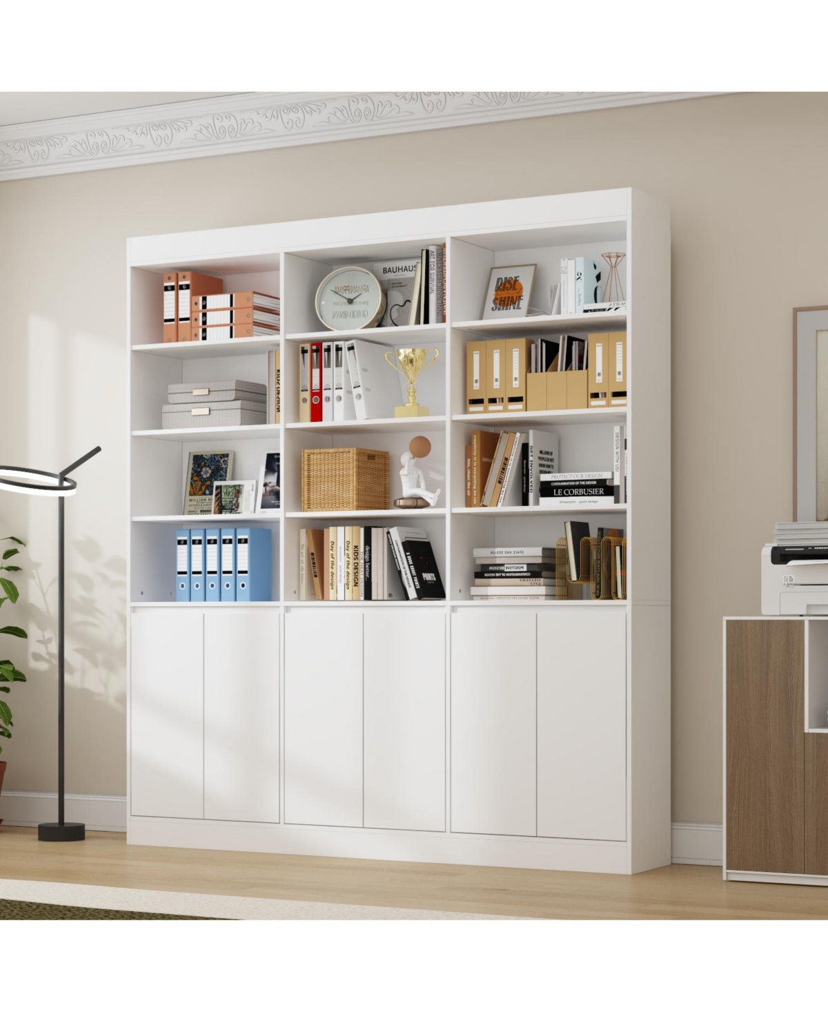 Click here for Homsee 71-Inch Bookcase with Storage Cabinets - Pr... prices