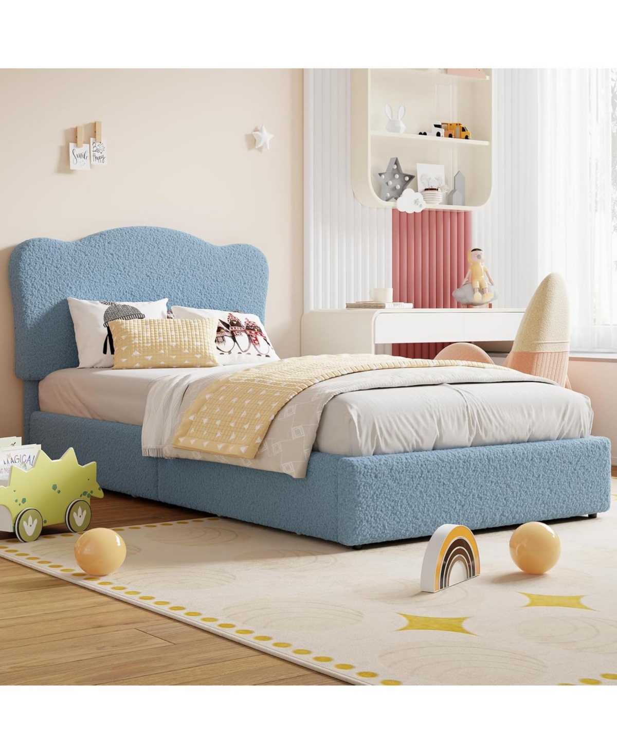 Click here for gaomon Twin Bed Frame for Kids with 2 Drawers  Vel... prices