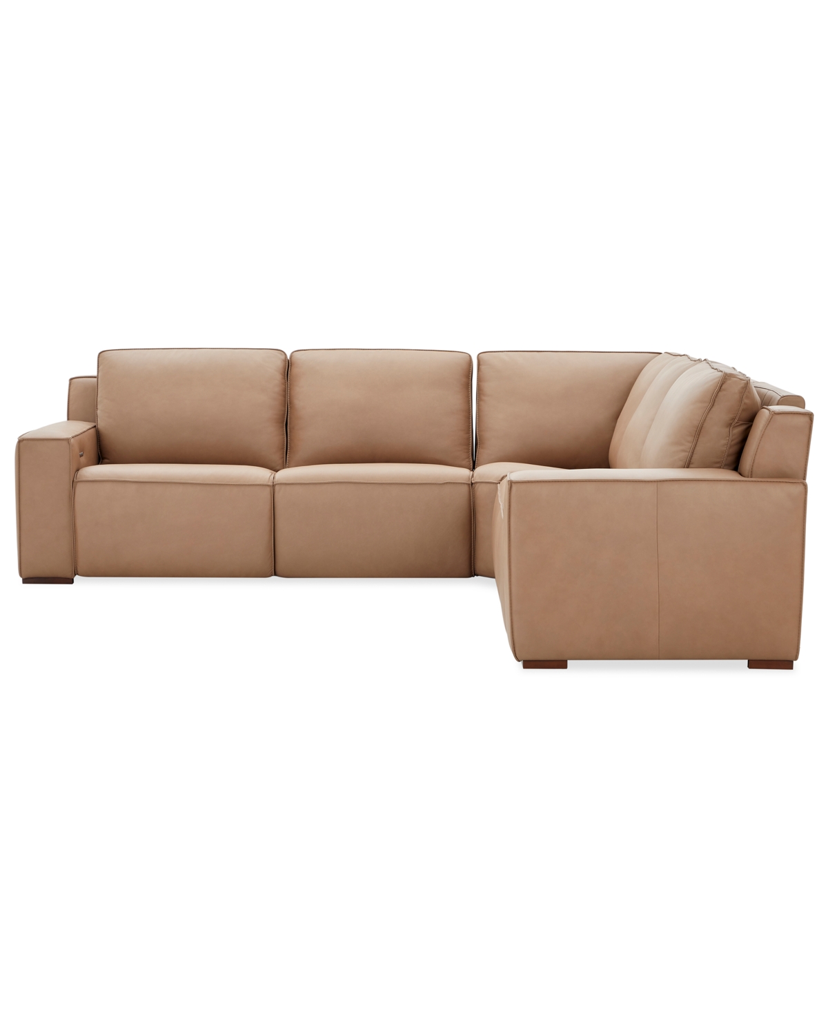 Click here for Aspen 2PM 5-Piece Leather L Sectional Sofa Set (La... prices