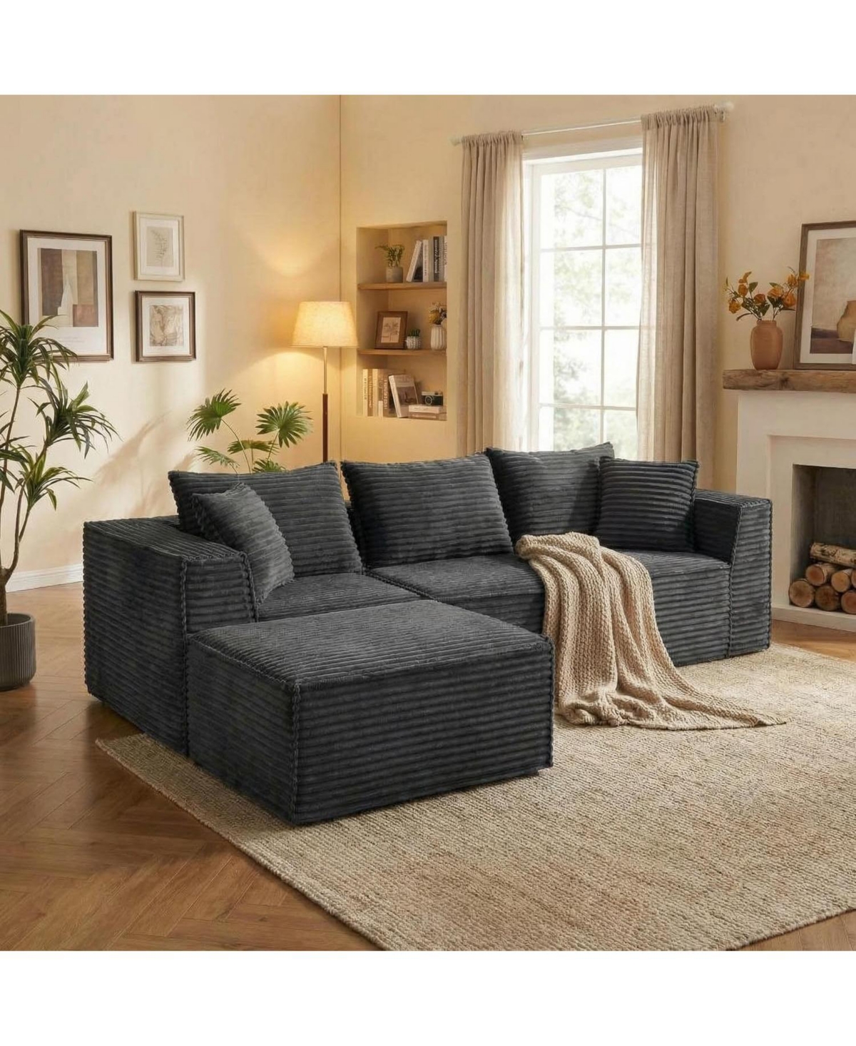 Click here for gaomon Cloud Sectional Couch with Chaise  Modular... prices