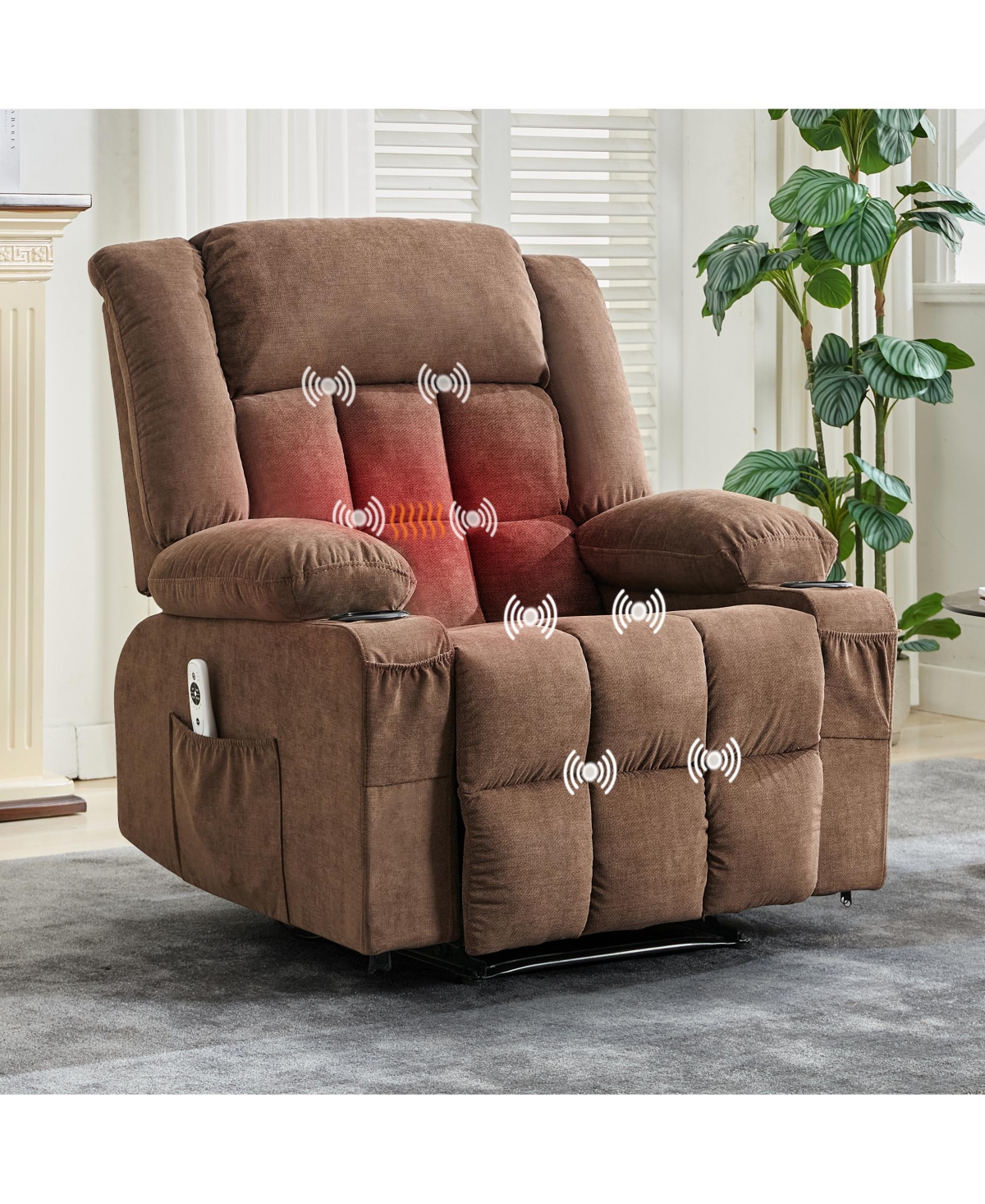 Click here for gaomon Oversized Recliner Chair with Massage and H... prices