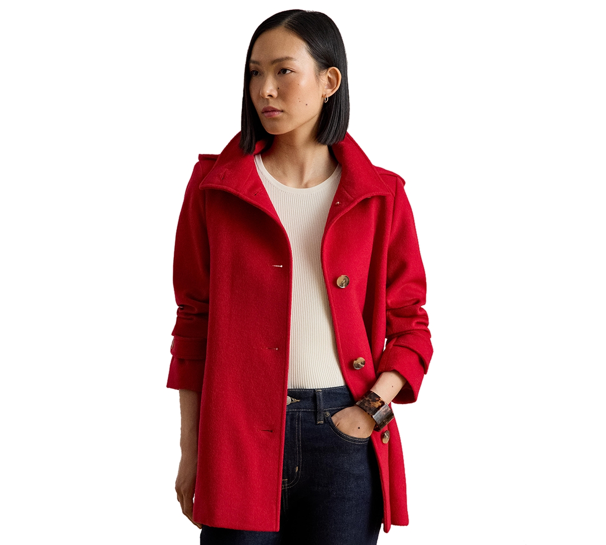 Click here for Lauren Ralph Lauren Womens Icon Hooded A-Line Coat... prices