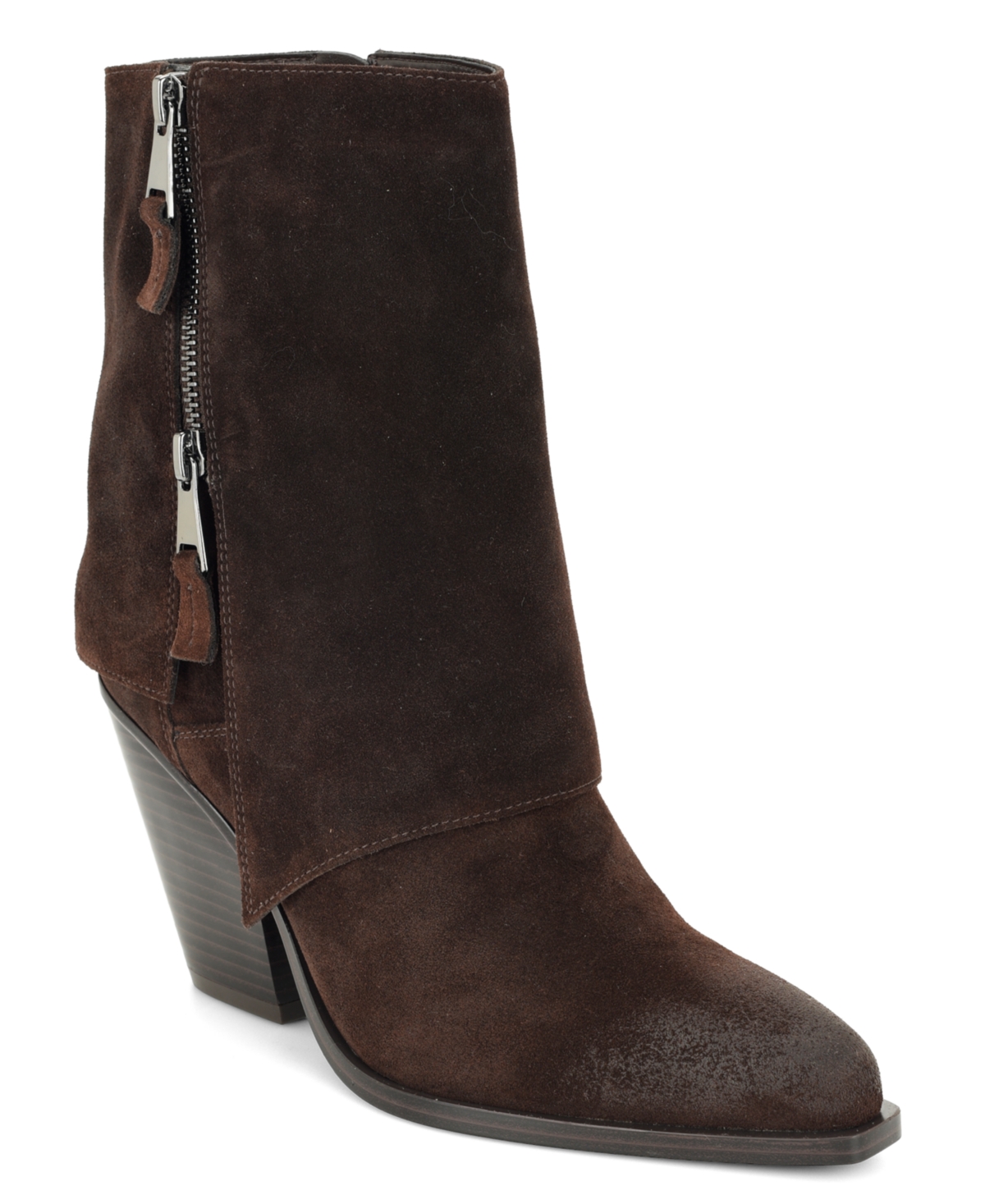 Click here for Nine West Womens Umberto Fold Over Snip Toe Bootie... prices