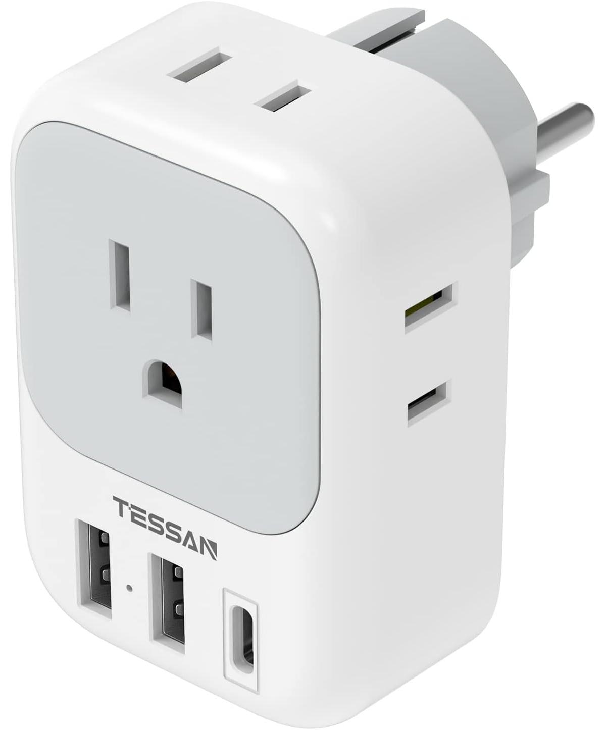 Click here for Tessan Type E F Plug Adapter  Germany France Power... prices