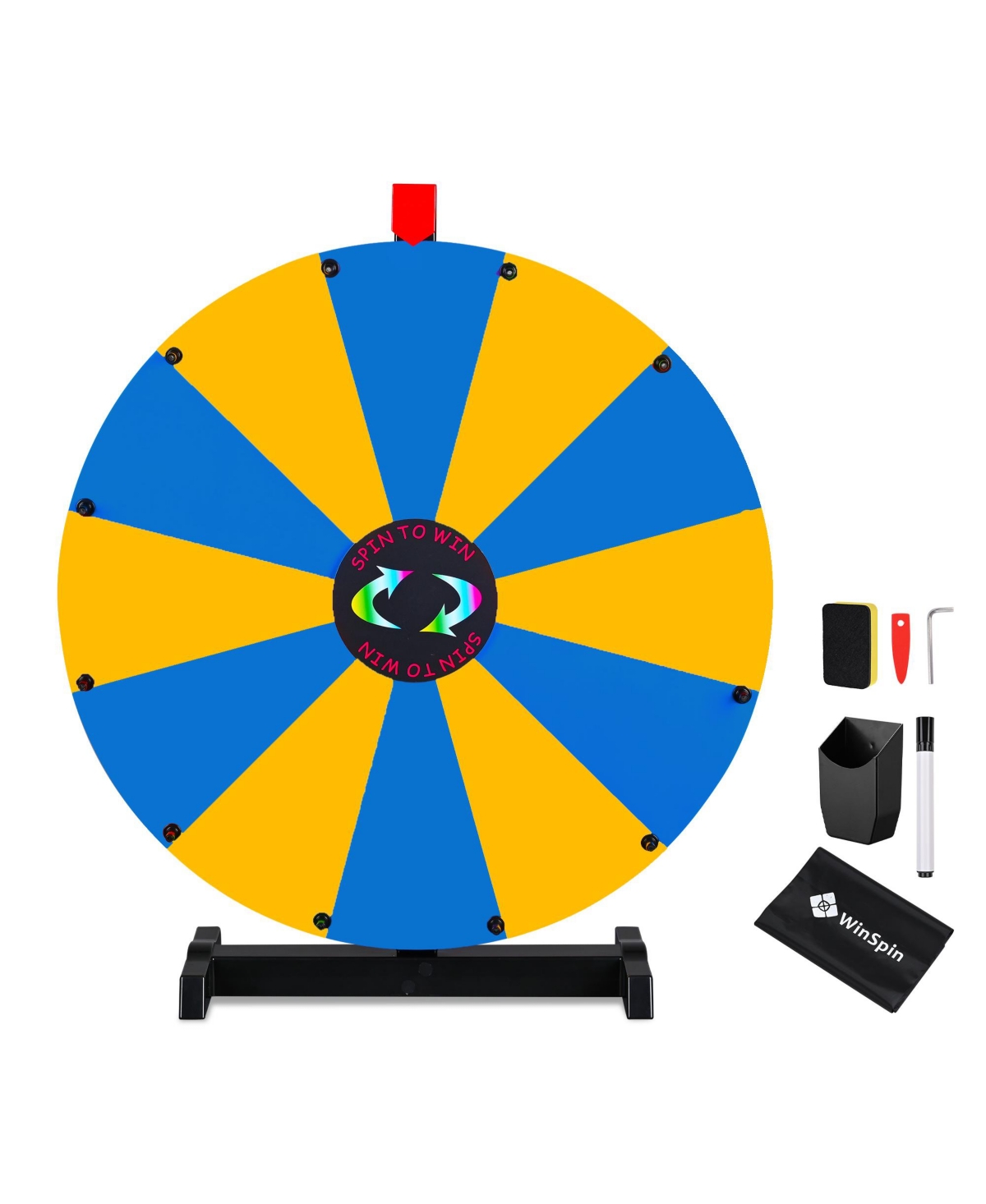 Click here for WinSpin 24 Pop Up Display Tabletop Prize Wheel Blu... prices