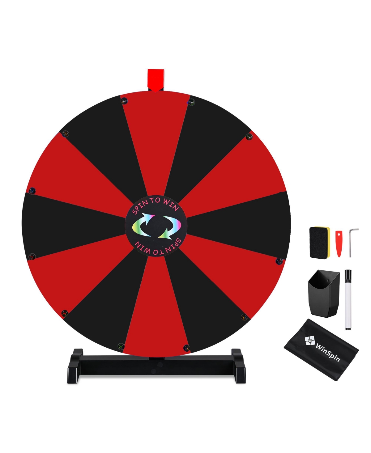 Click here for WinSpin 24 Pop Up Display Tabletop Prize Wheel Bla... prices