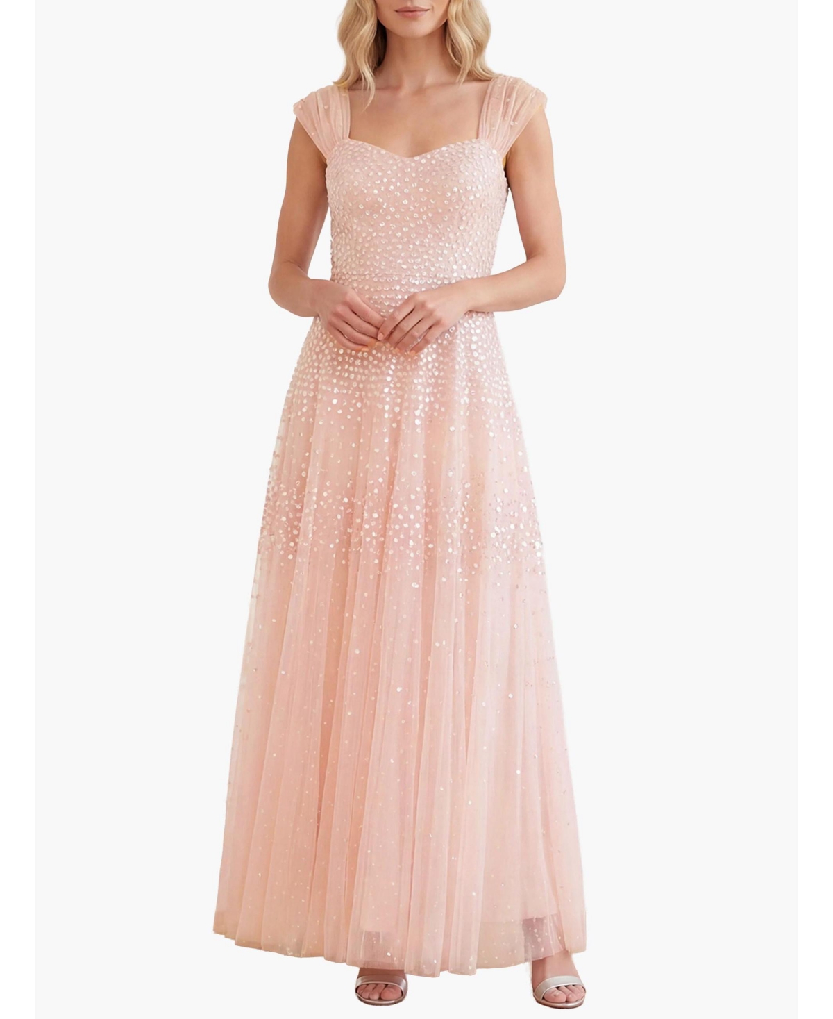 Click here for Needle & Thread Womens Sunrise Sequin Sweetheart A... prices