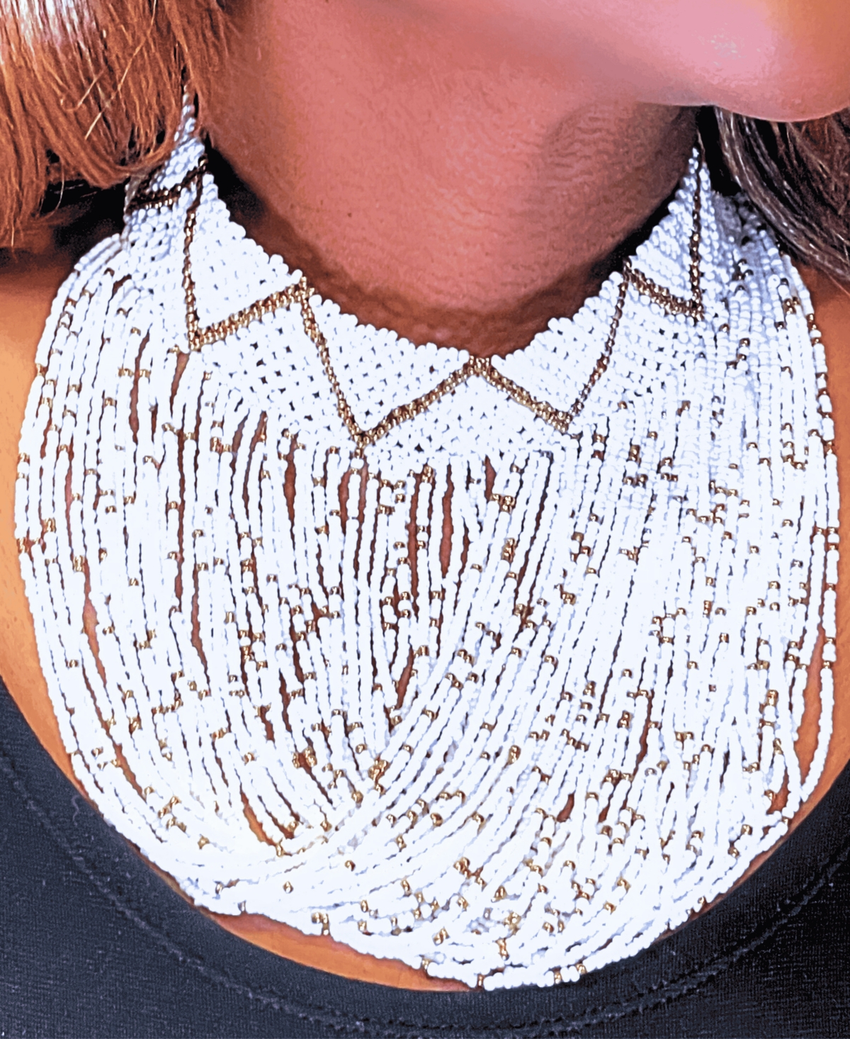 Click here for Shani African Beaded Choker Necklace for Women &#x... prices
