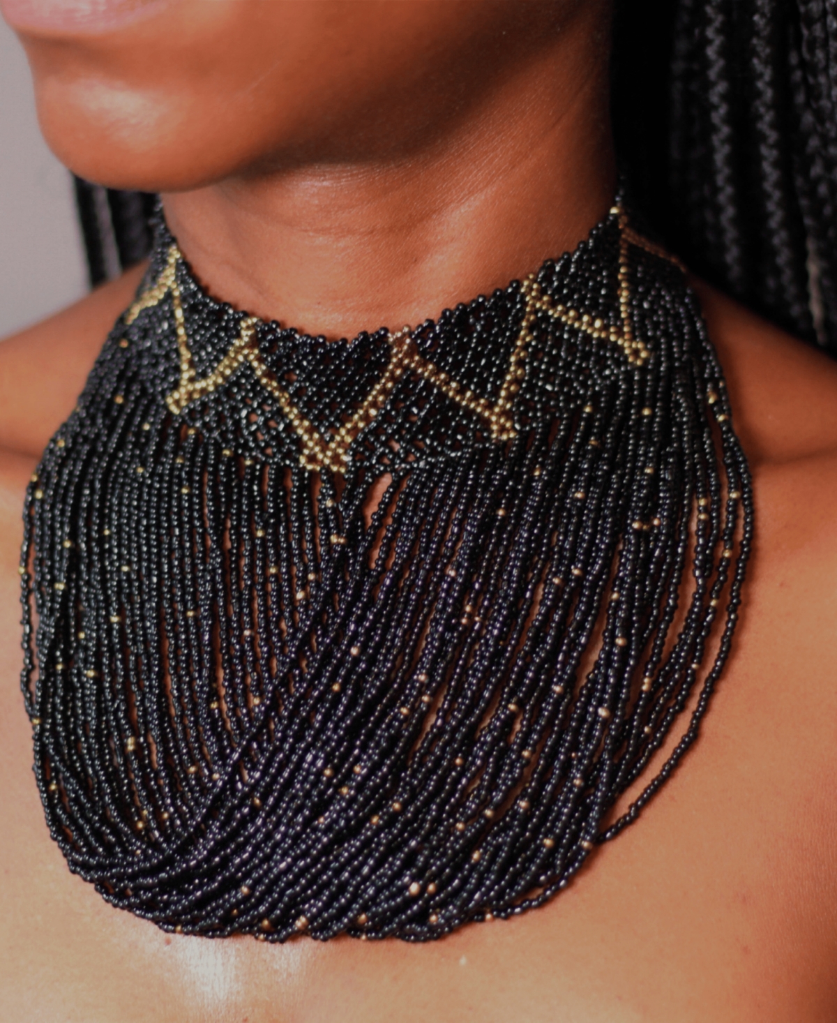 Click here for Shani African Beaded Choker Necklace for Women &#x... prices