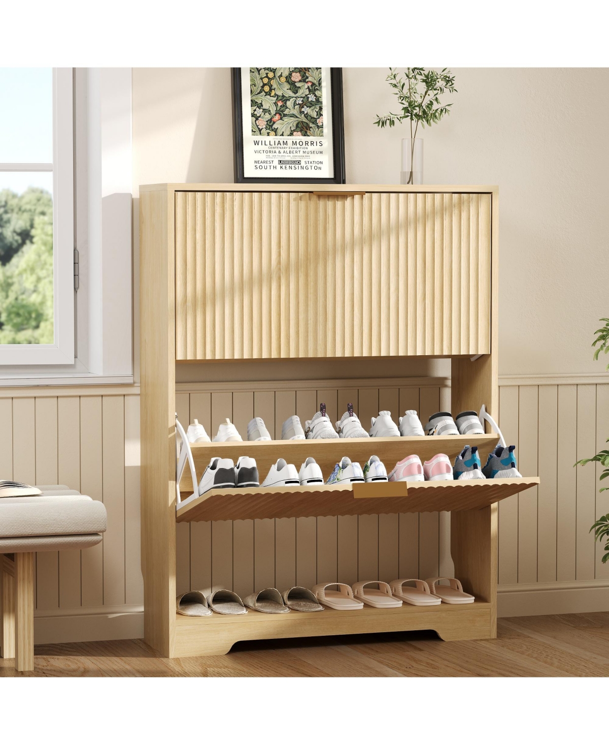 Click here for gaomon Entryway Shoe Storage Cabinet with double F... prices