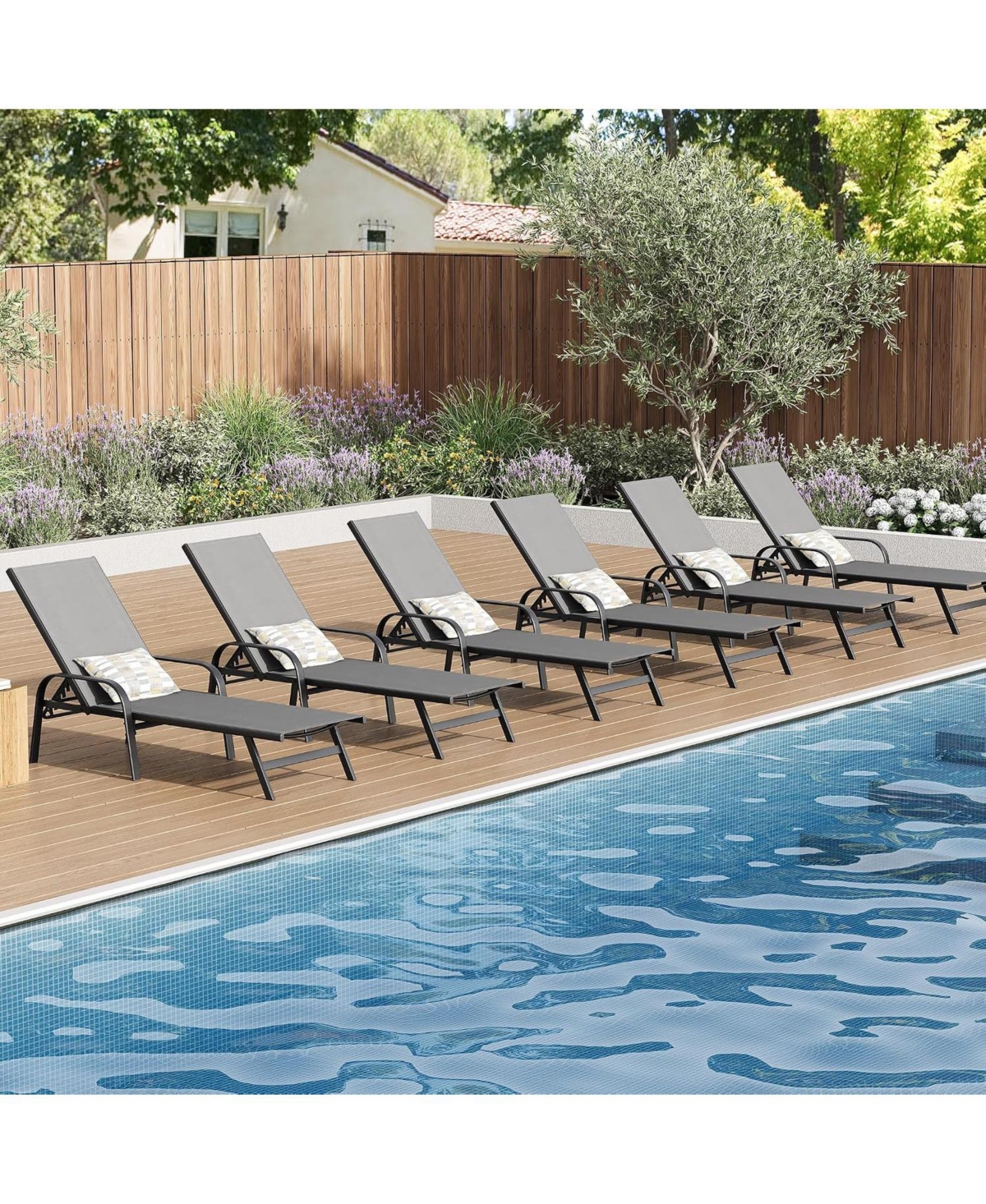 Click here for gaomon Outdoor Lounge Chair  Adjustable Patio Recl... prices