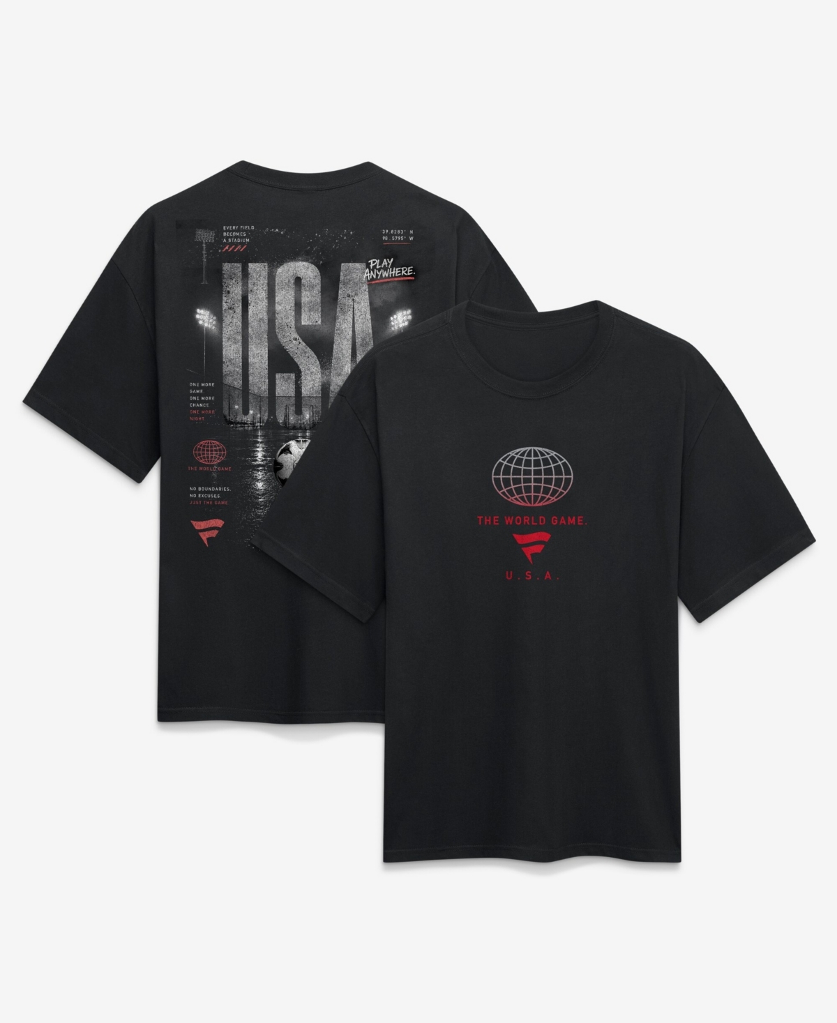 Click here for Fanatics Mens Black Usa Streets Of The World Heavy... prices