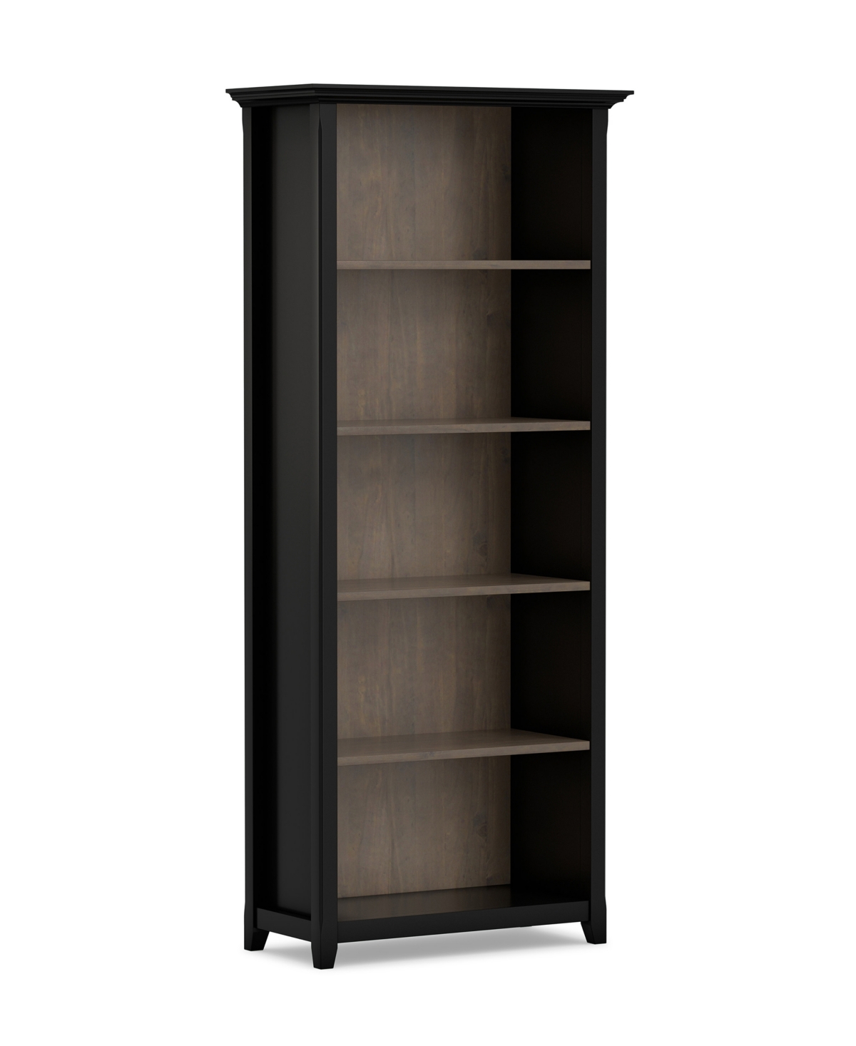 Click here for Simpli Home Amherst 70 Wood 5 Shelf Bookcase - Bla... prices