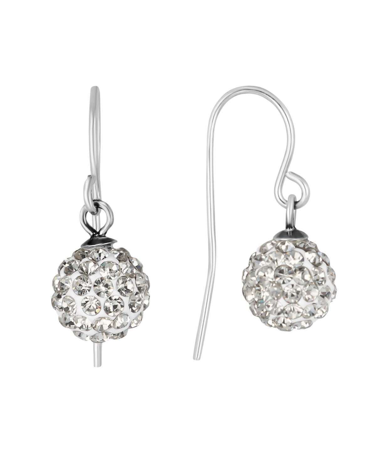 Click here for Macys 8mm Crystal Ball Drop Earrings - Clear prices