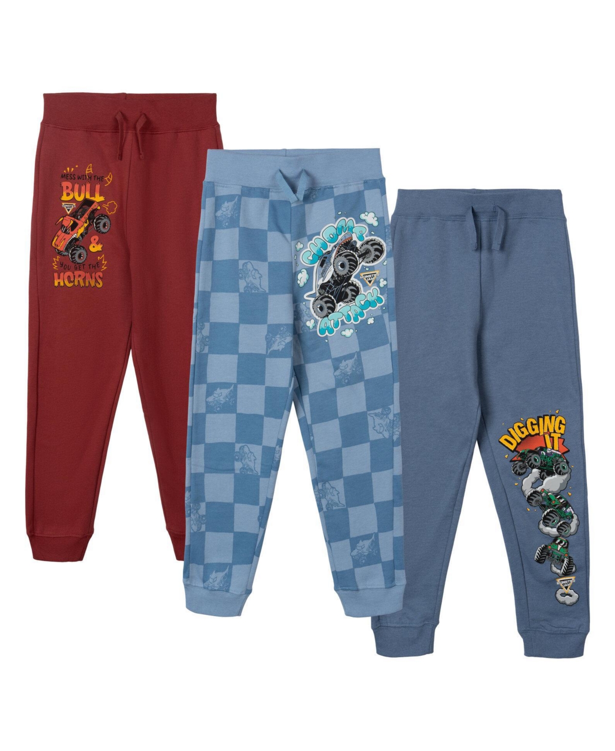 Click here for Monster Jam Boys(5-12) Fleece Jogger Pants Multipa... prices