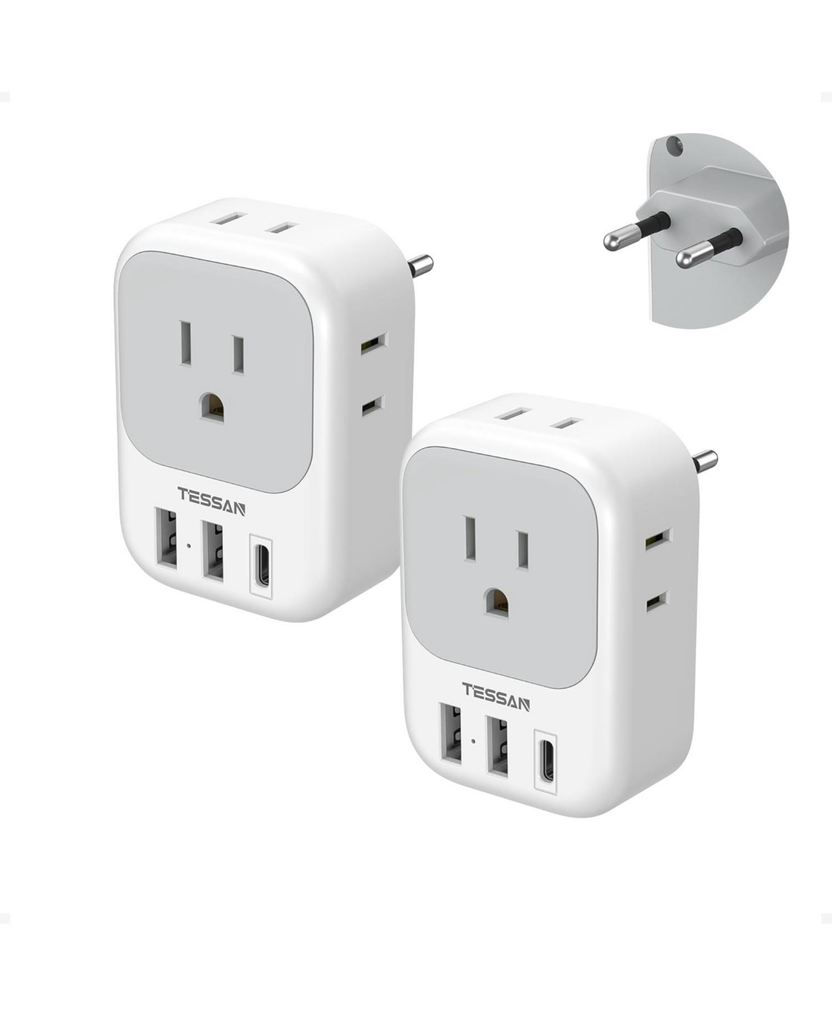Click here for Tessan 2 Pack 4 Outlets 3 Usb Ports European Type... prices